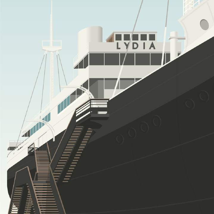 Affiche LE BARCARÈS | Le Lydia | Travel Poster